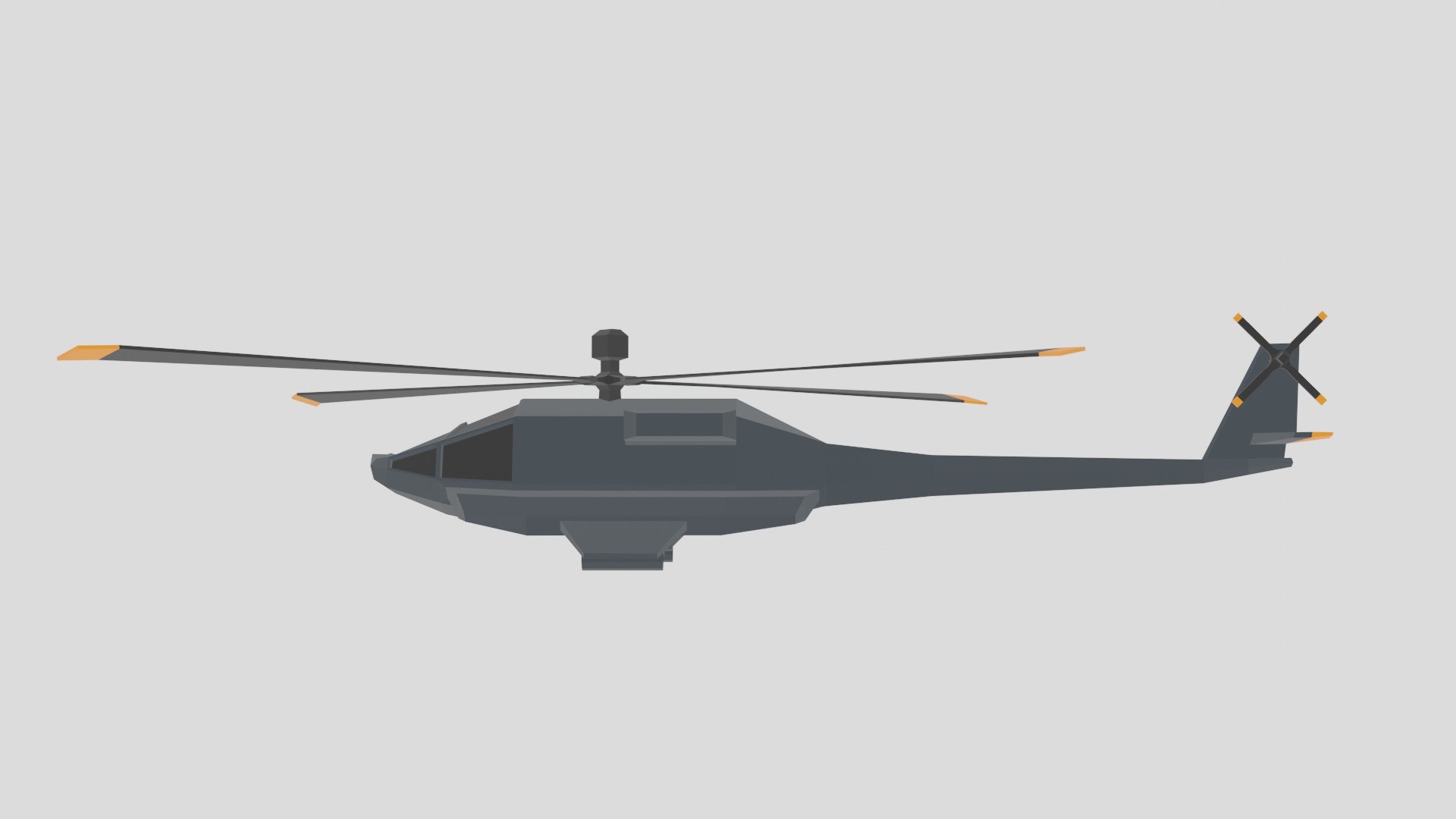 Low-poly Helicopter 3D - TurboSquid 1591950