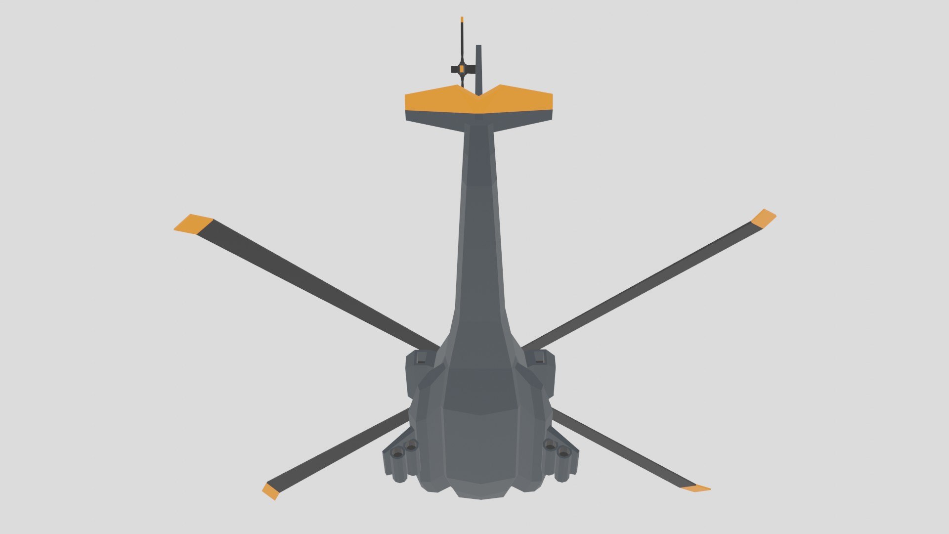 Low-poly Helicopter 3D - TurboSquid 1591950