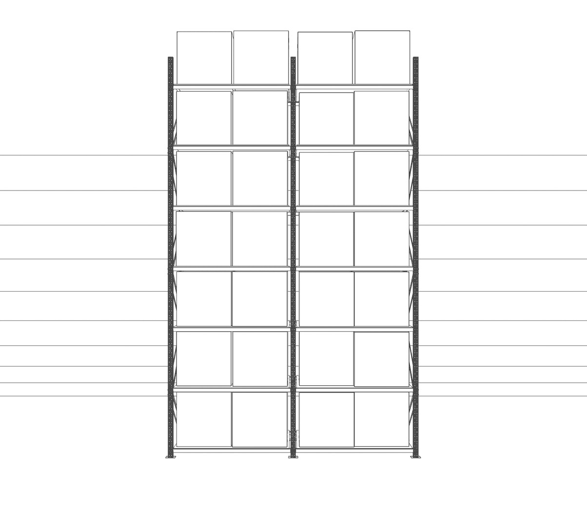 3D Warehouse Shelf Stack Model - TurboSquid 2018091
