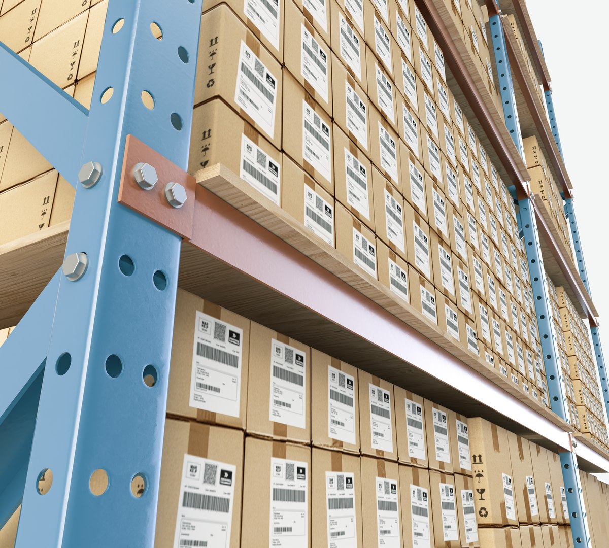 3D Warehouse Shelf Stack Model - TurboSquid 2018091