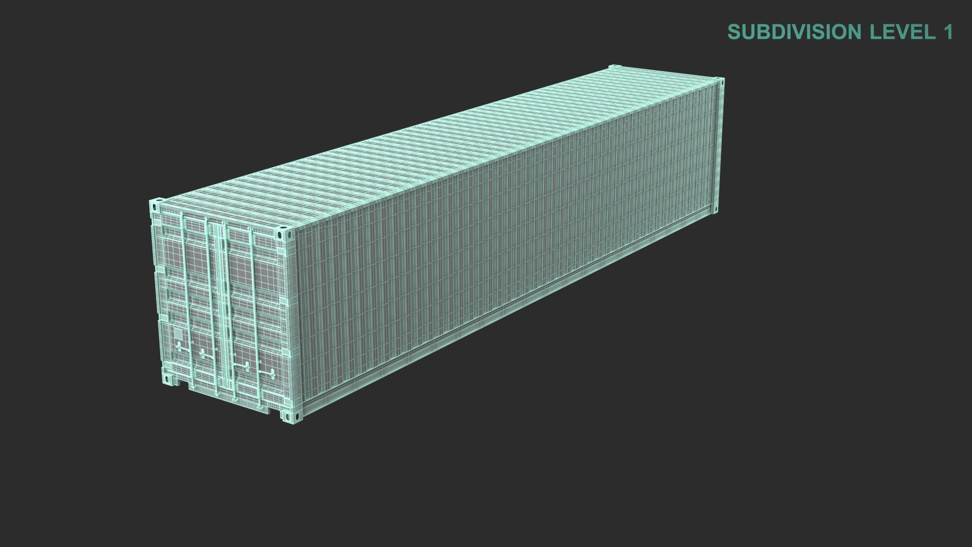 40ft Shipping Container 3D Model - TurboSquid 1934396