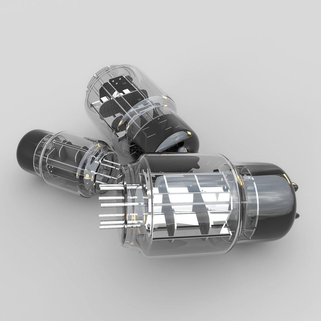 3d Model Of Lamp Amplifier 01