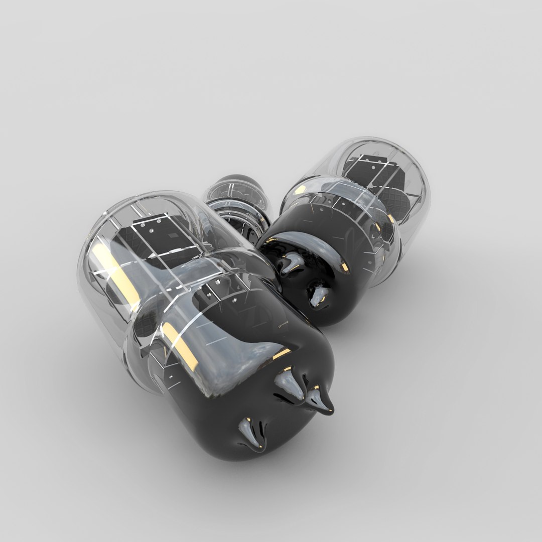 3d Model Of Lamp Amplifier 01
