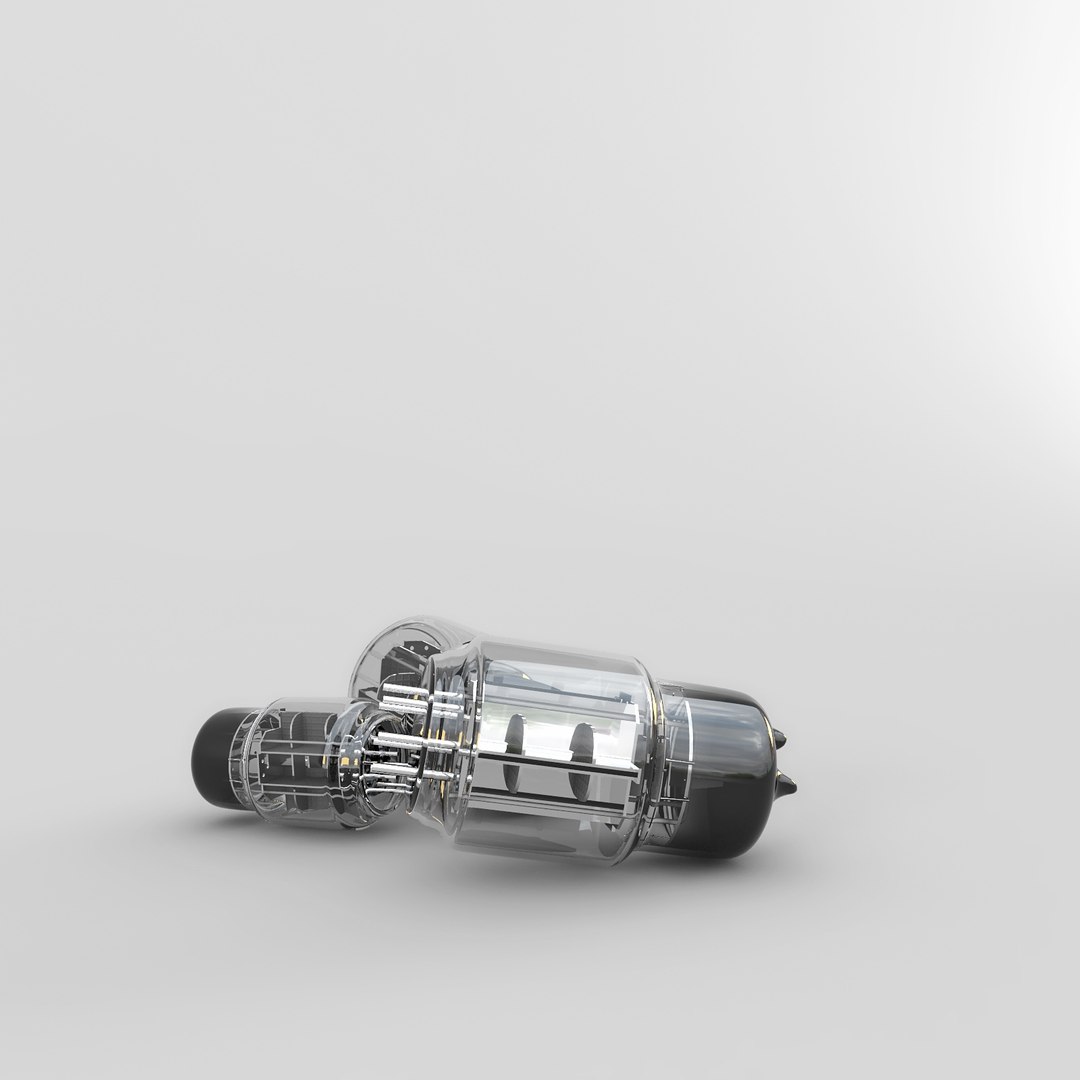 3d Model Of Lamp Amplifier 01