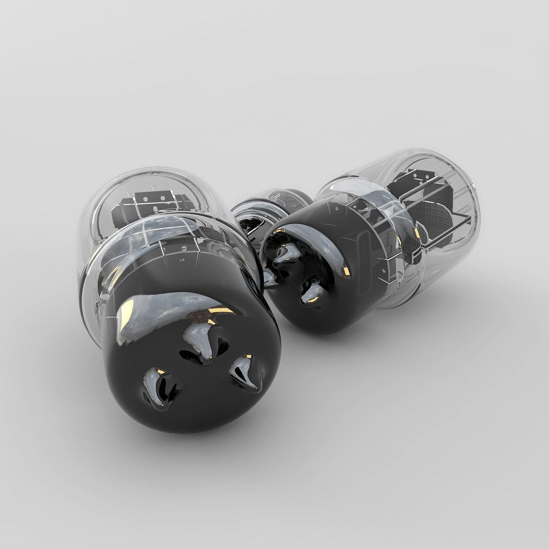 3d Model Of Lamp Amplifier 01