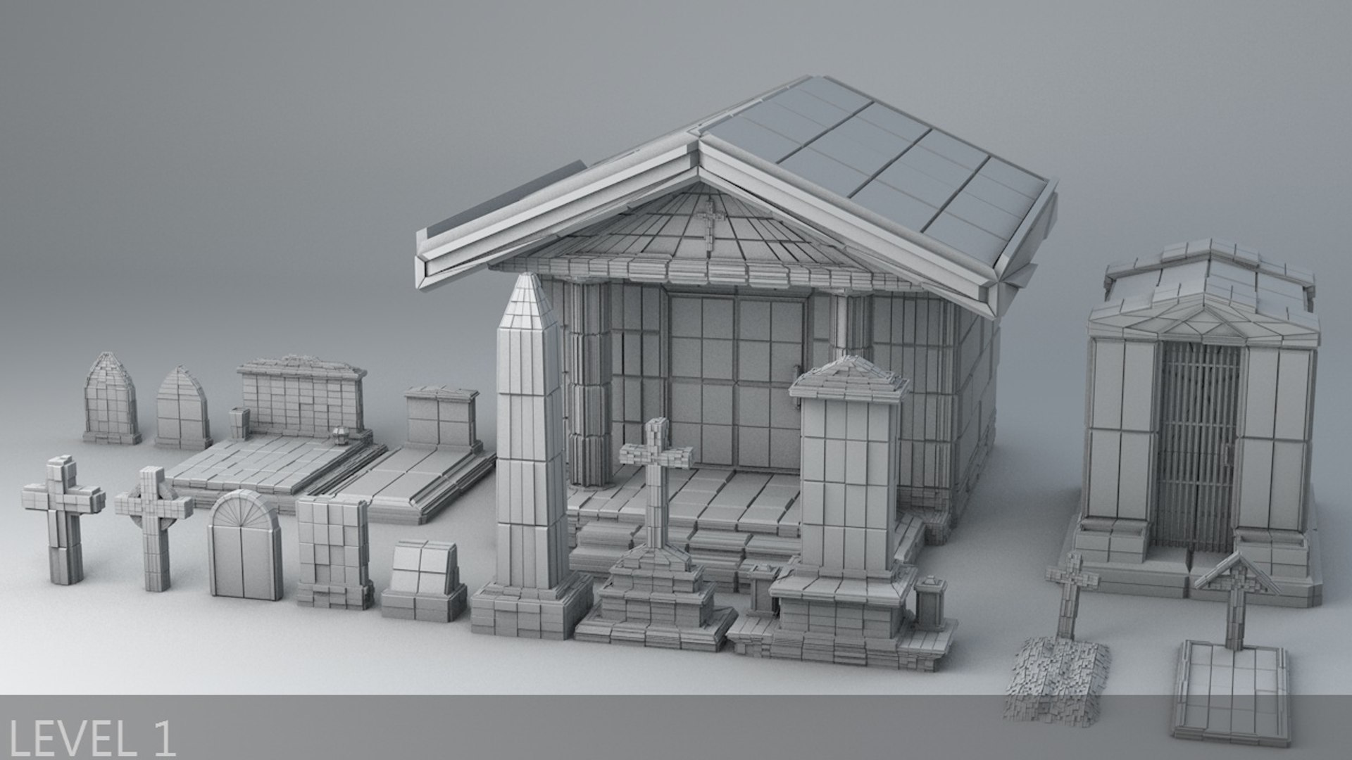 - Sci-fi Shapes Necropolis 3D Model - TurboSquid 1411938