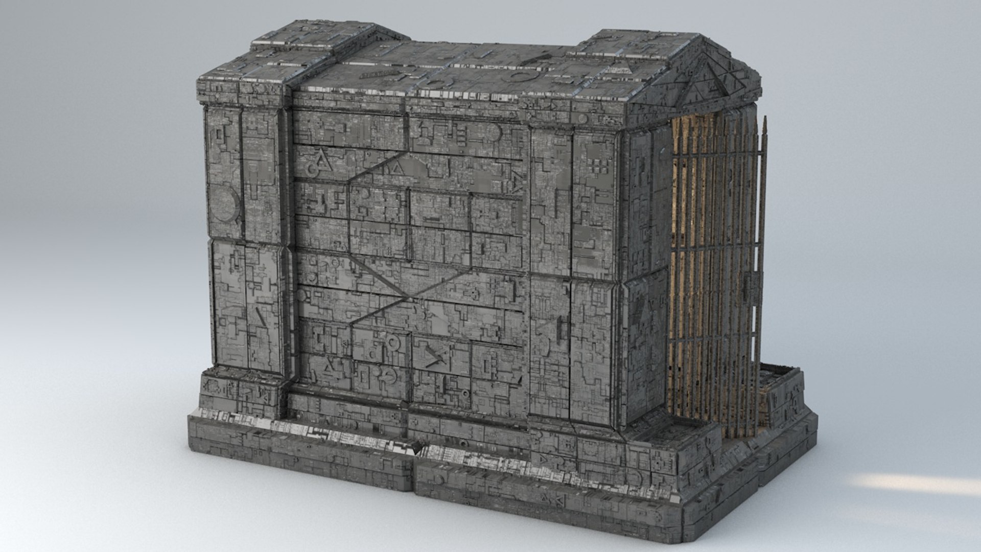 - Sci-fi Shapes Necropolis 3D Model - TurboSquid 1411938