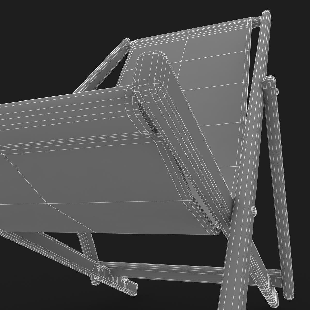 beach chair 02 3d model