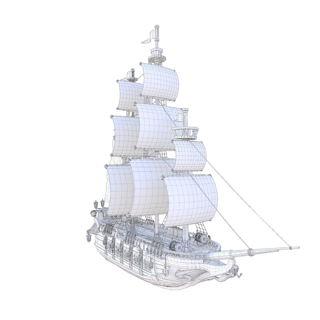 Realistic Ship 3d Model