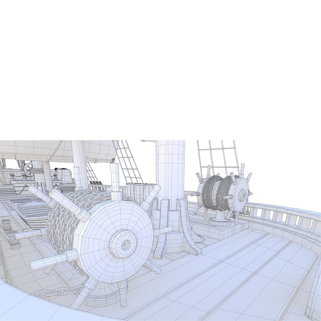 Realistic Ship 3d Model