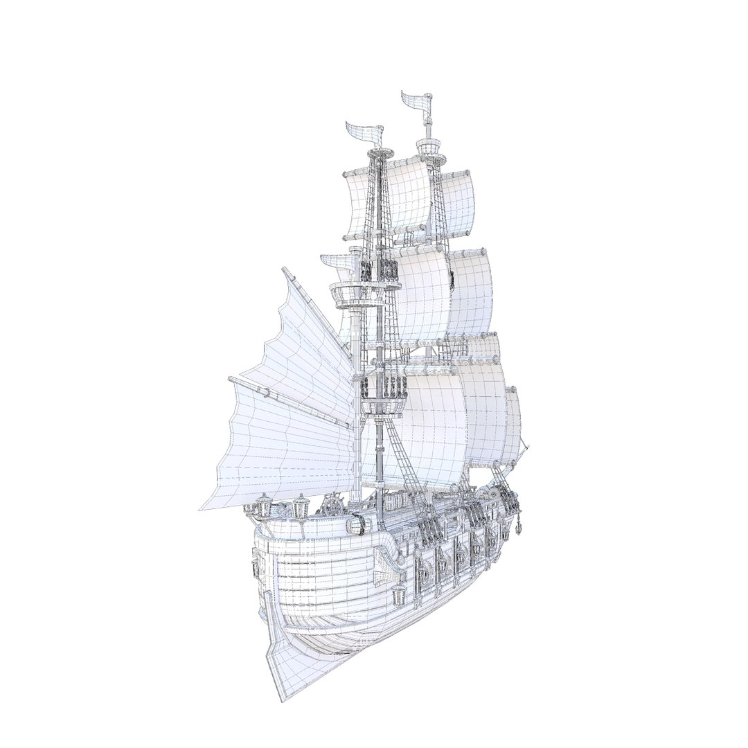 Realistic Ship 3d Model