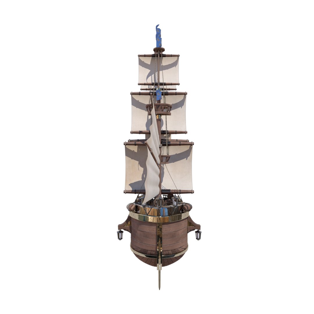 Realistic Ship 3d Model