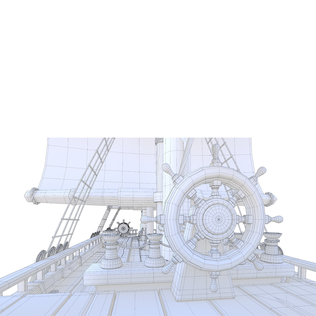 realistic ship 3d model