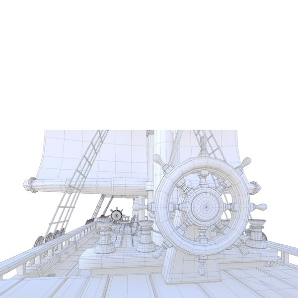 realistic ship 3d model