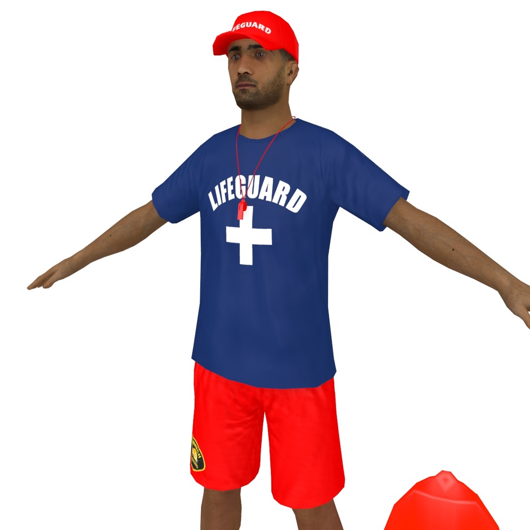 3D Model Lifeguard Man Whistle - TurboSquid 1309195