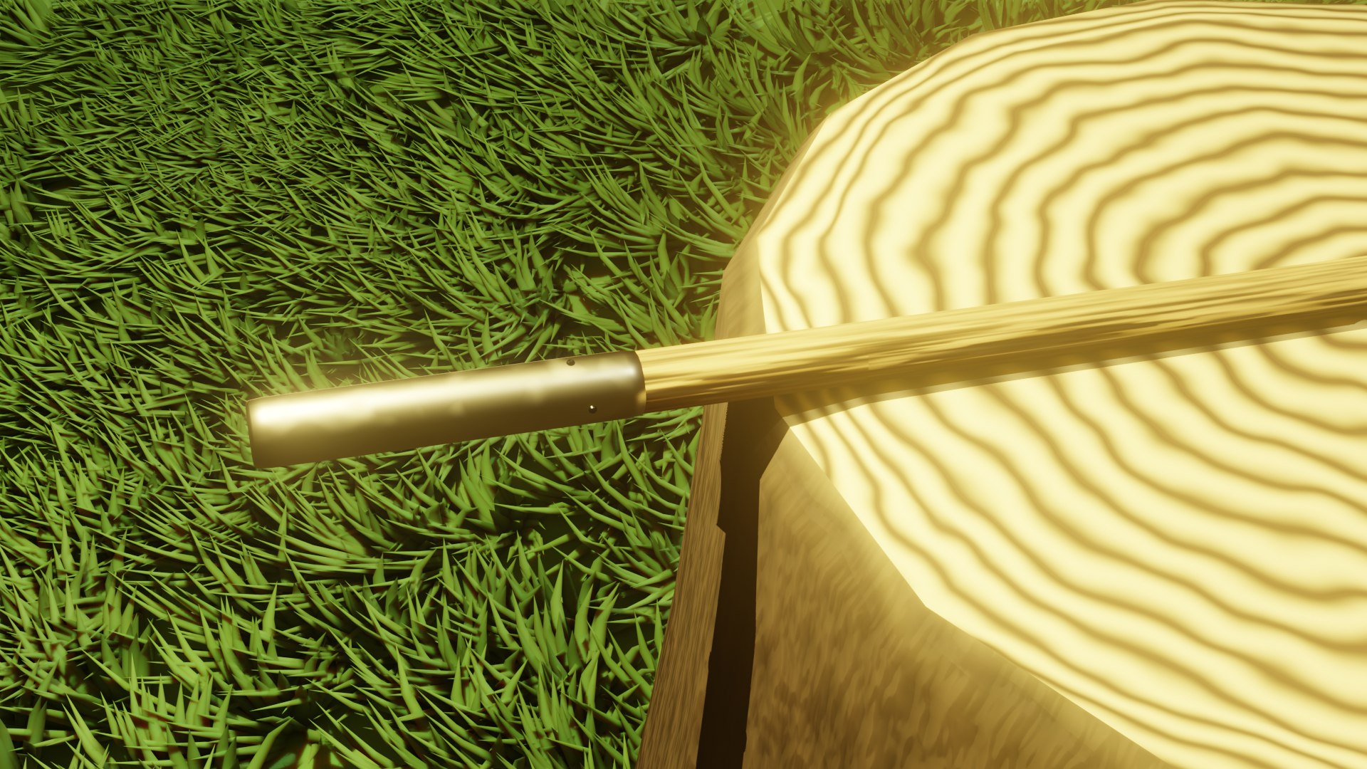 3D Simple Fantasy Quarterstaff - TurboSquid 2136469