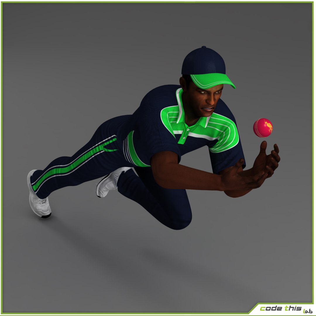 3d model ball player cg