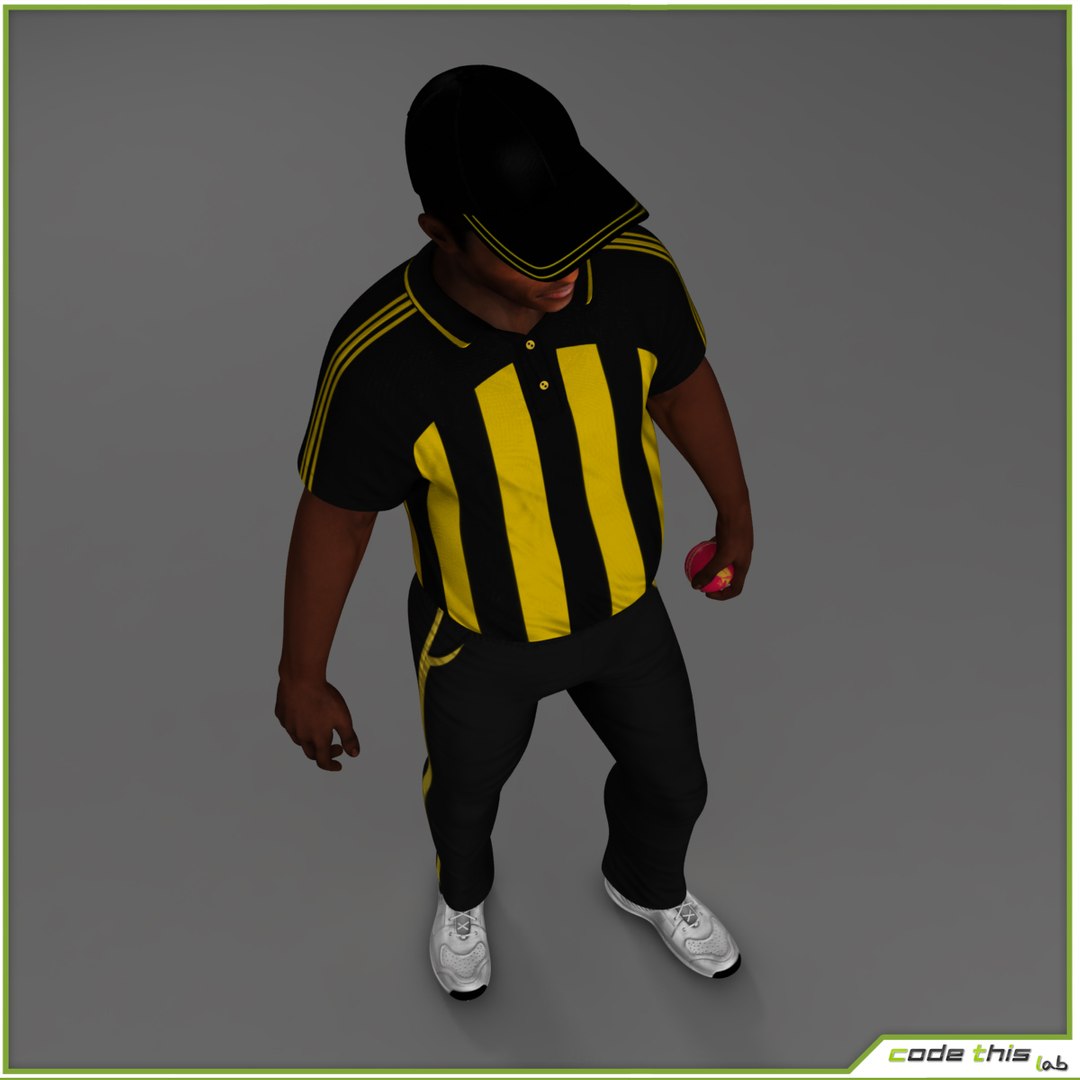 3d model ball player cg