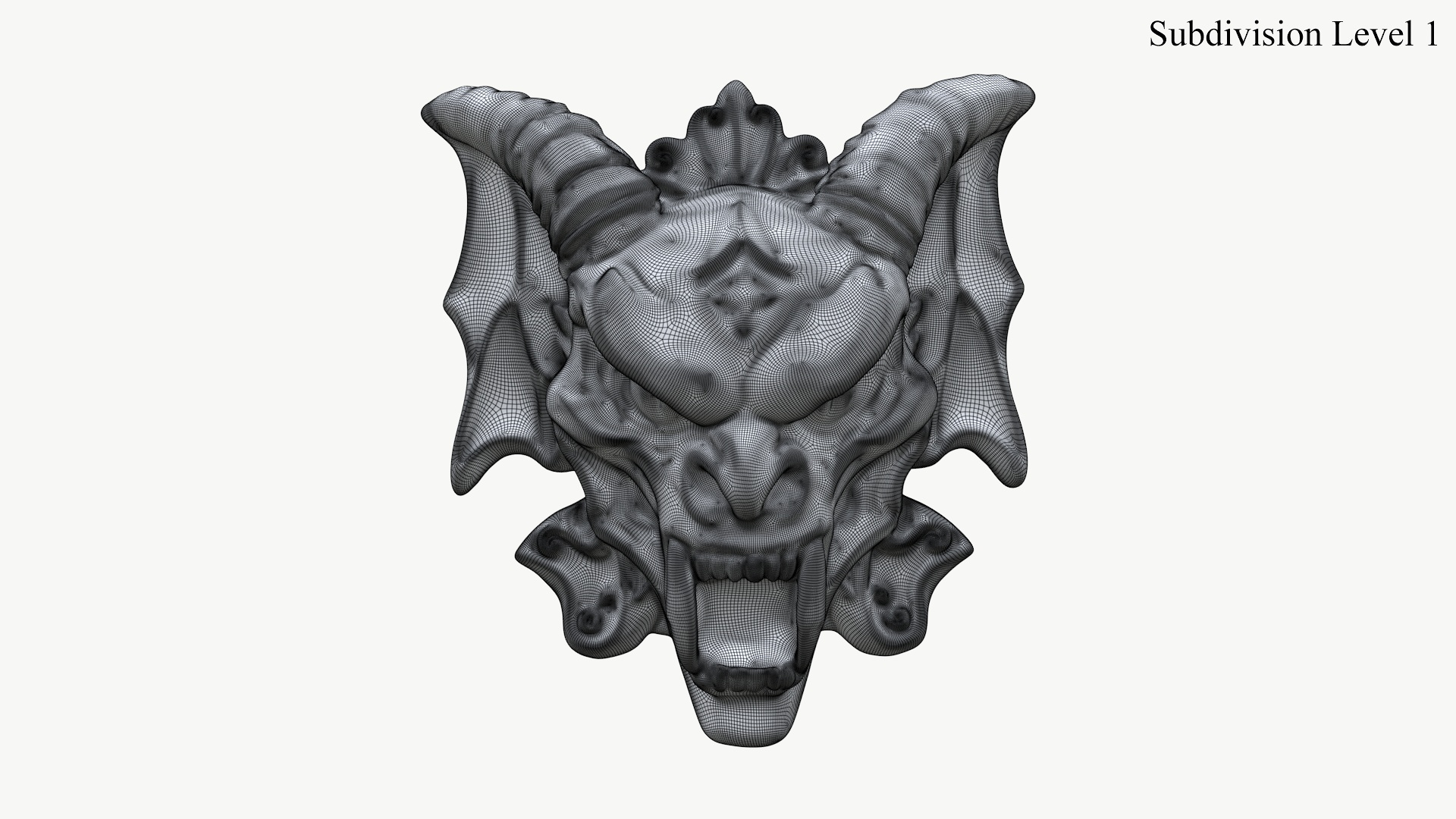 3D Model Gargoyle Dragon Head 8 Textured - TurboSquid 2313925