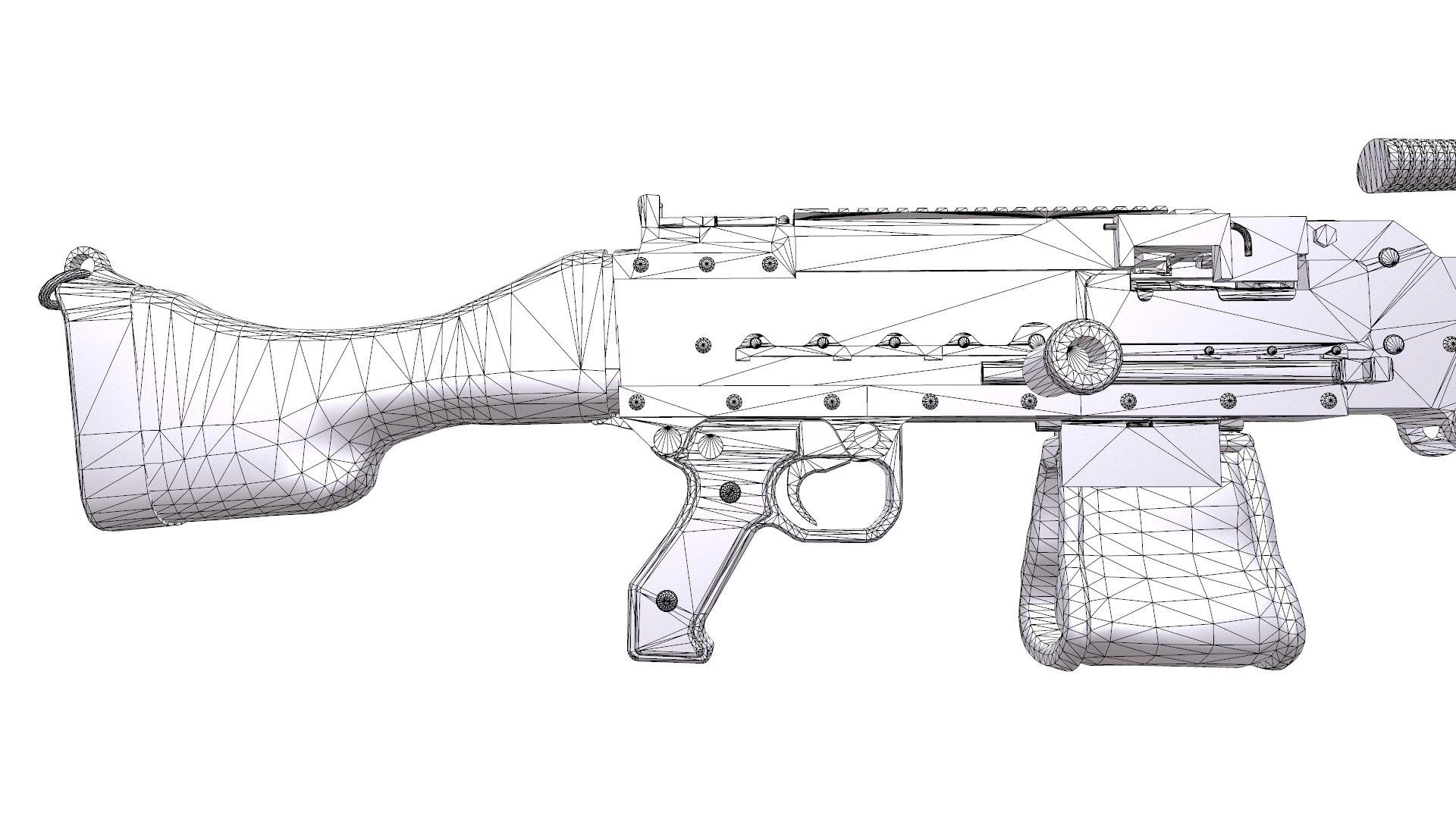 KSP 58 Machine Gun Low-poly PBR 3D - TurboSquid 2011221