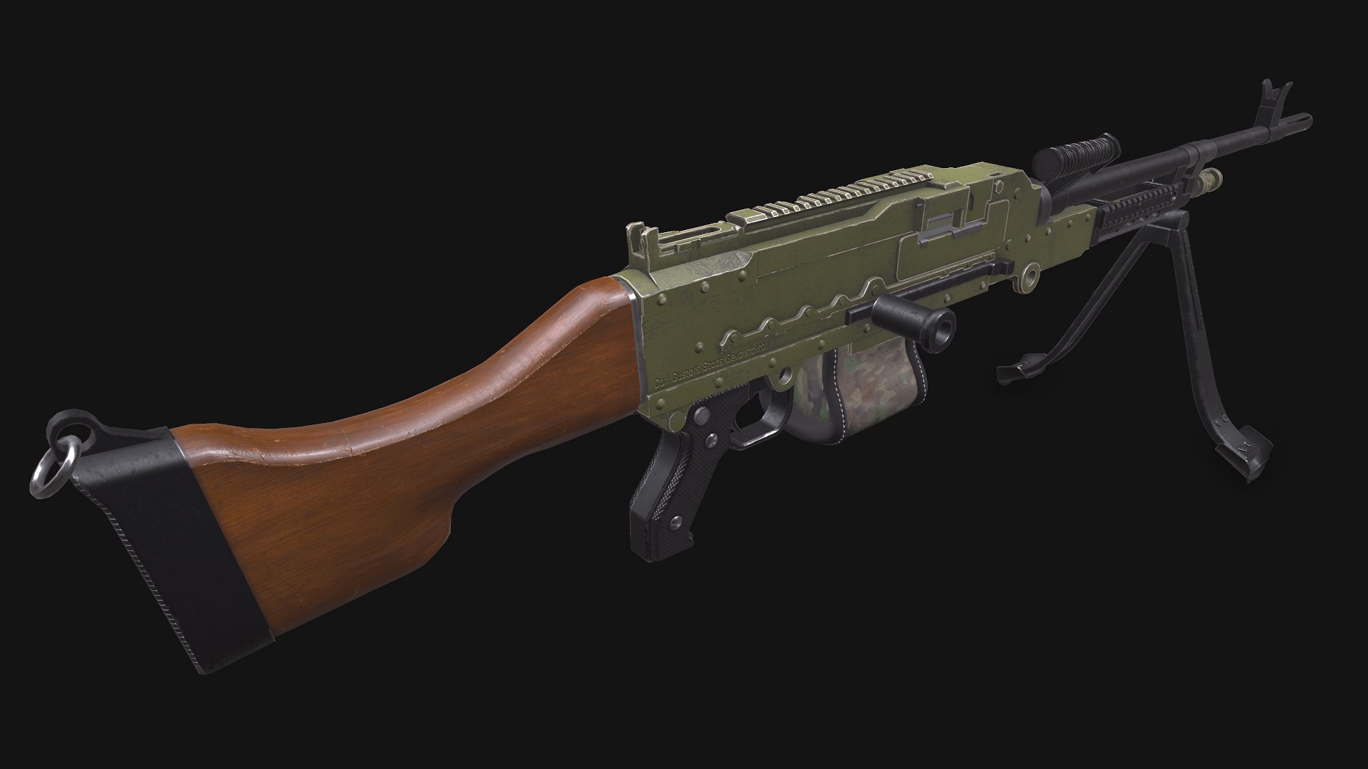 KSP 58 Machine Gun Low-poly PBR 3D - TurboSquid 2011221