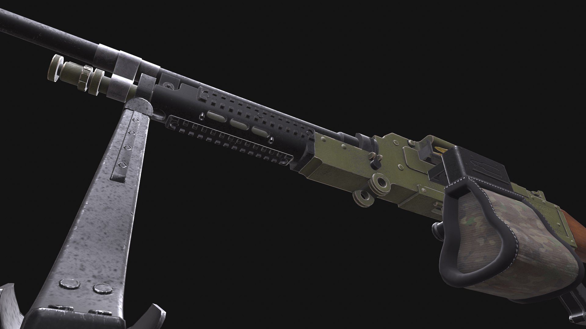 KSP 58 Machine Gun Low-poly PBR 3D - TurboSquid 2011221