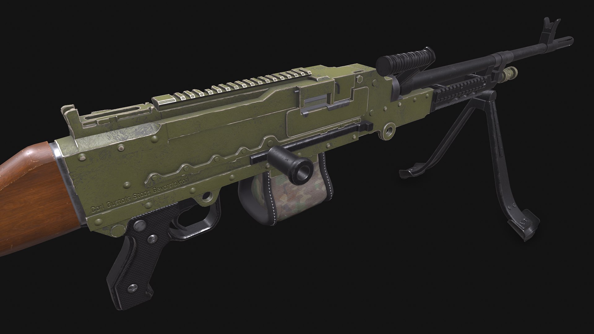 KSP 58 Machine Gun Low-poly PBR 3D - TurboSquid 2011221