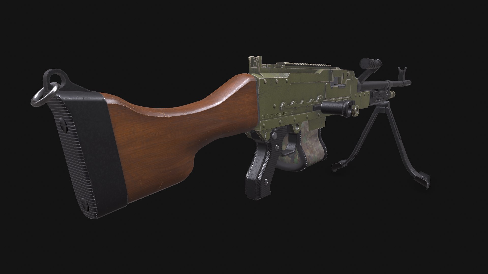 KSP 58 Machine Gun Low-poly PBR 3D - TurboSquid 2011221
