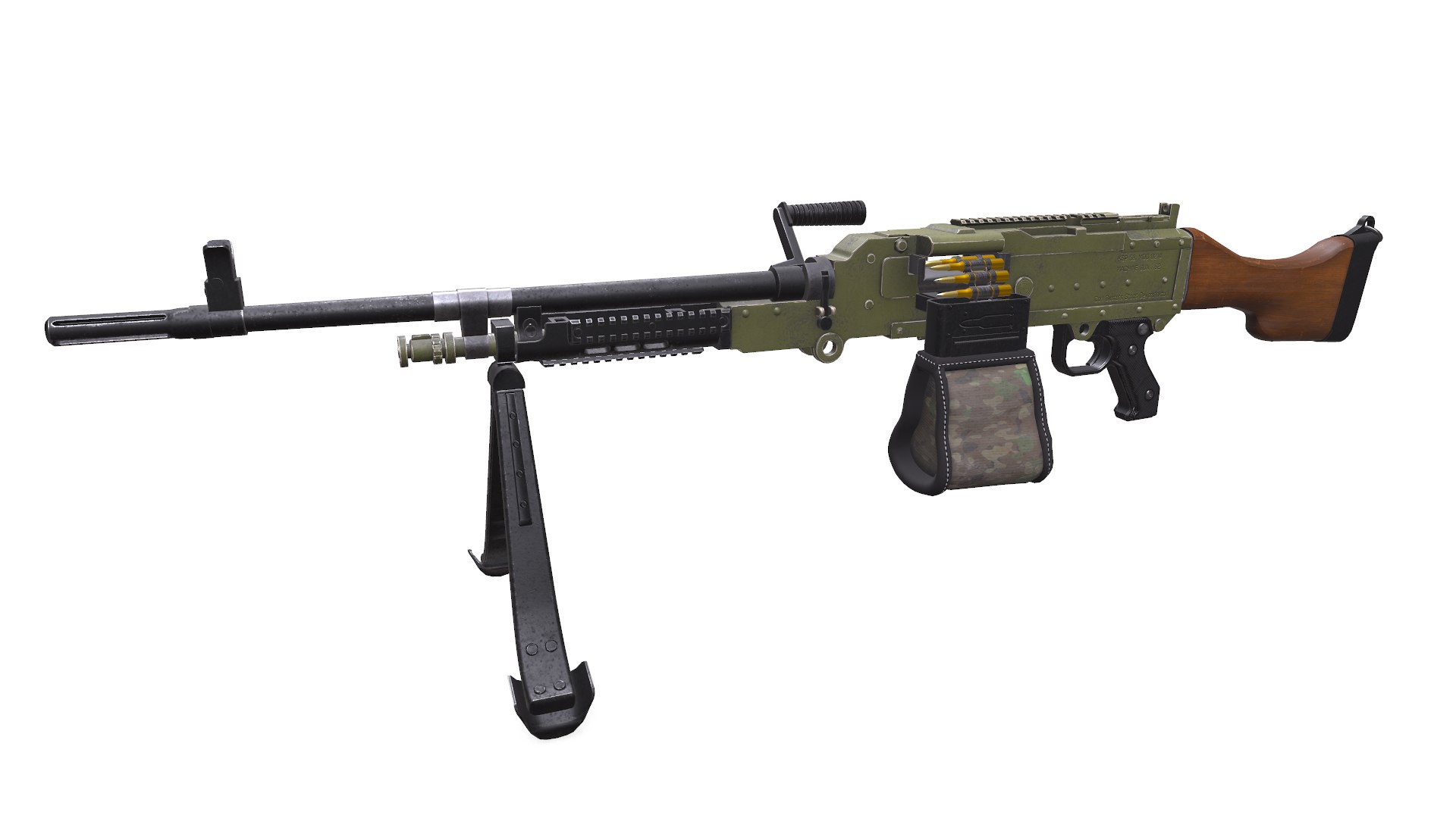 KSP 58 Machine Gun Low-poly PBR 3D - TurboSquid 2011221