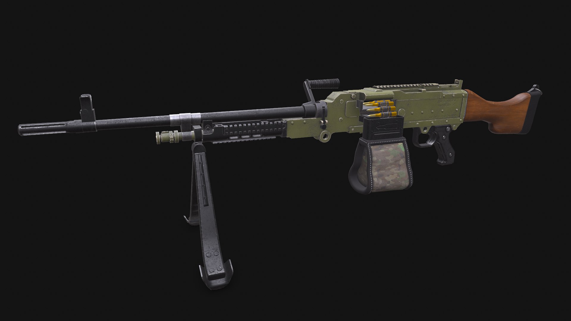 KSP 58 Machine Gun Low-poly PBR 3D - TurboSquid 2011221