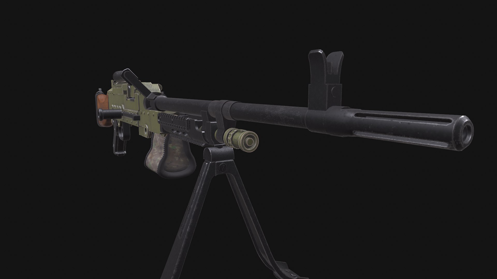 KSP 58 Machine Gun Low-poly PBR 3D - TurboSquid 2011221