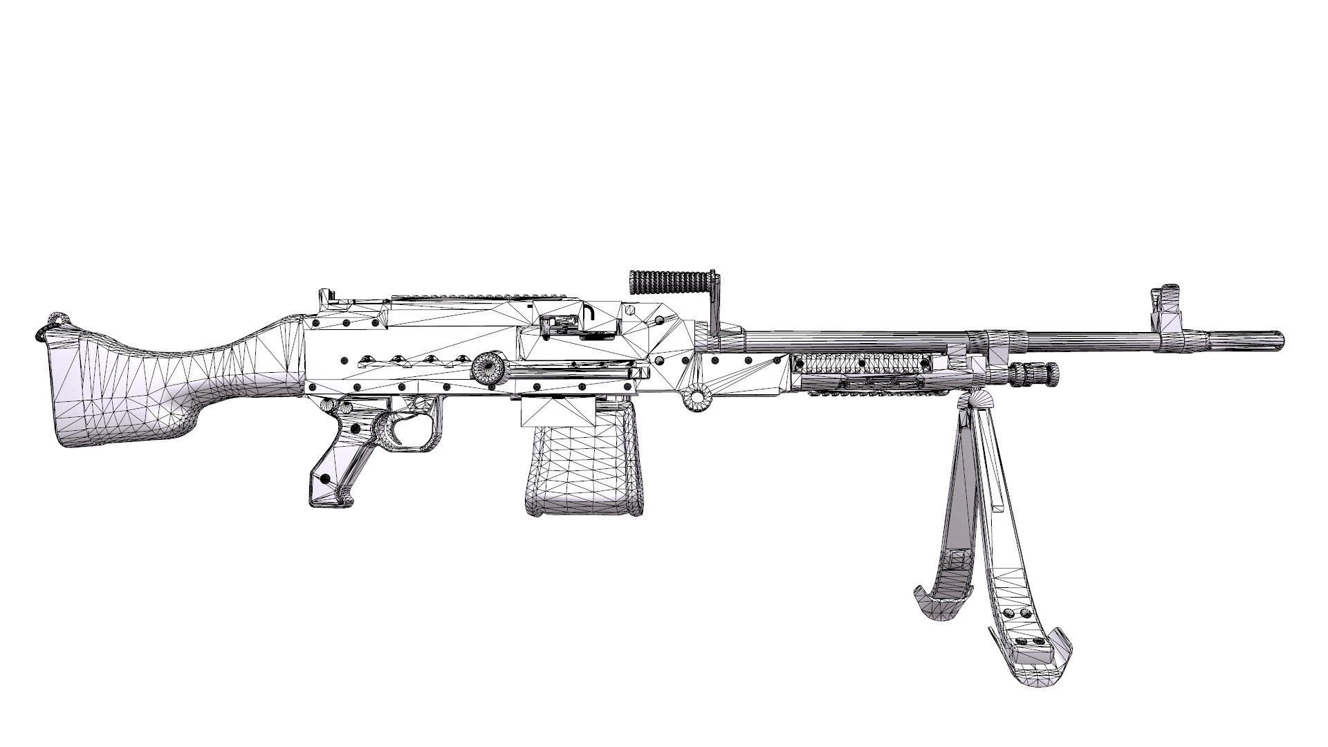 KSP 58 Machine Gun Low-poly PBR 3D - TurboSquid 2011221