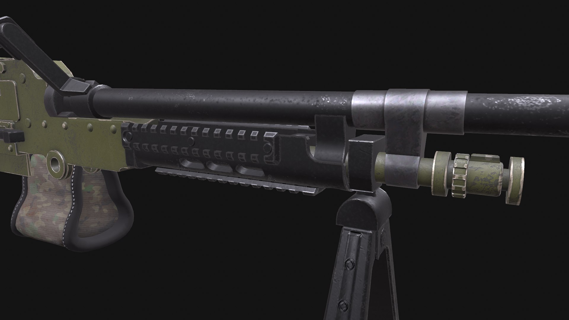 KSP 58 Machine Gun Low-poly PBR 3D - TurboSquid 2011221