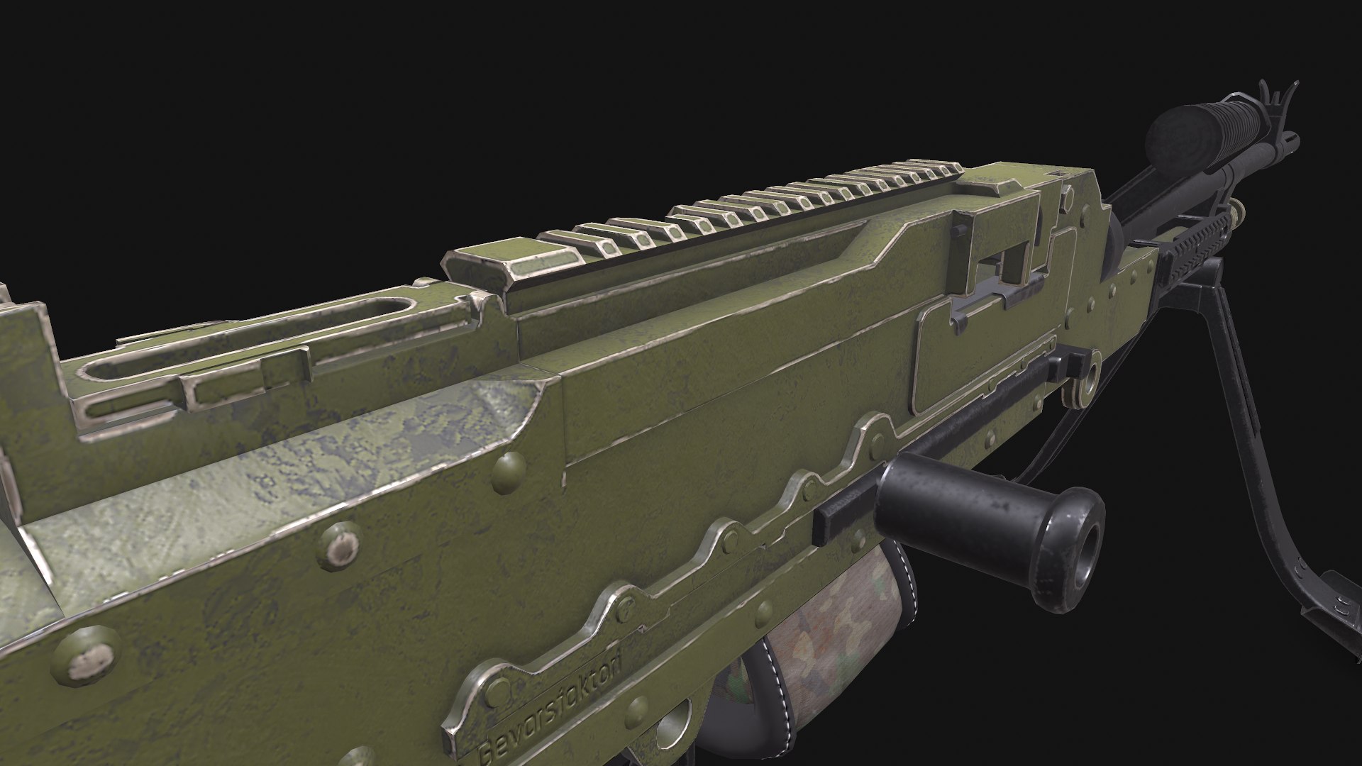 KSP 58 Machine Gun Low-poly PBR 3D - TurboSquid 2011221