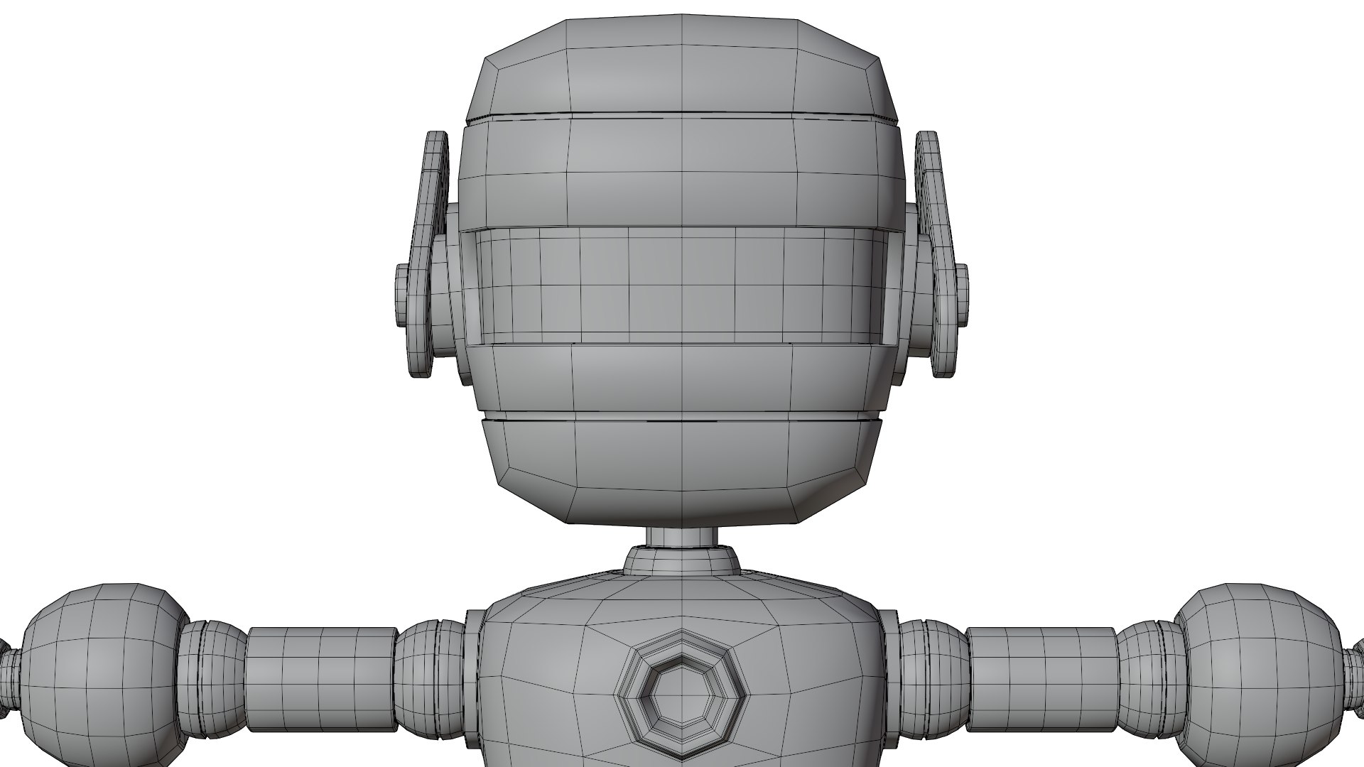 Simple Cute Cartoon Robot Character 3d Model Model - TurboSquid 1740498