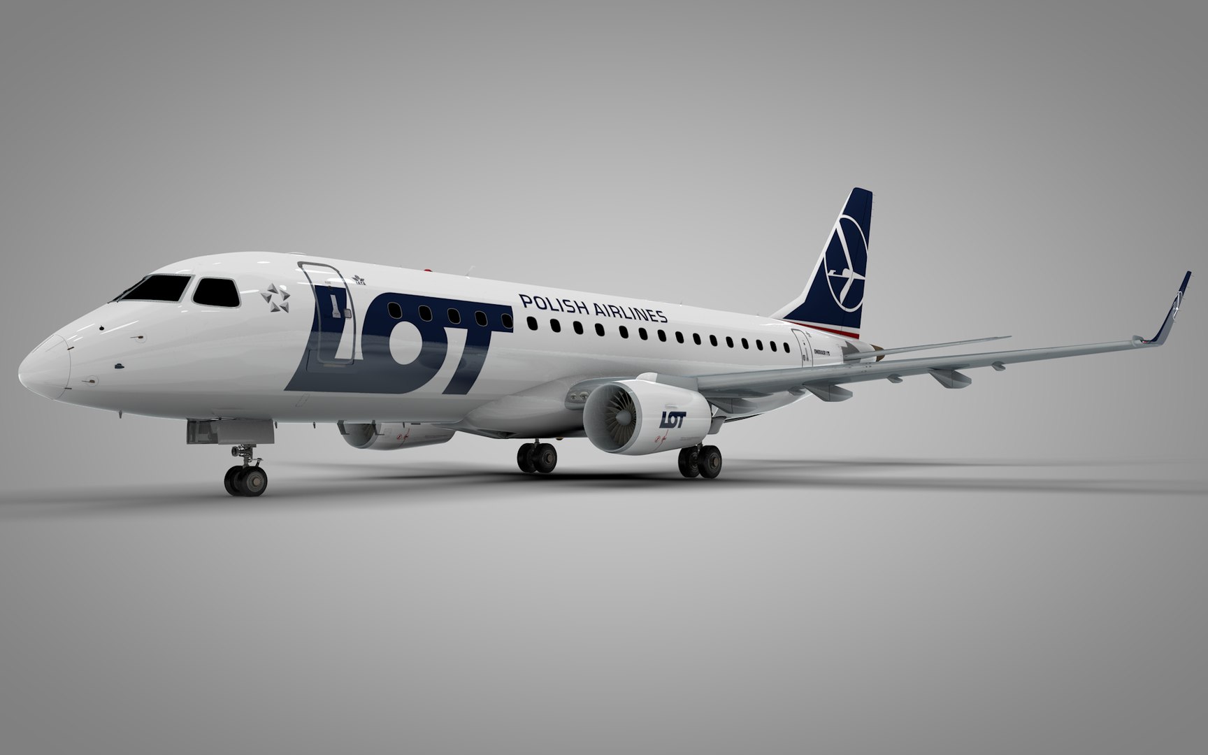 Lot Embraer175 L553 3D - TurboSquid 1498683