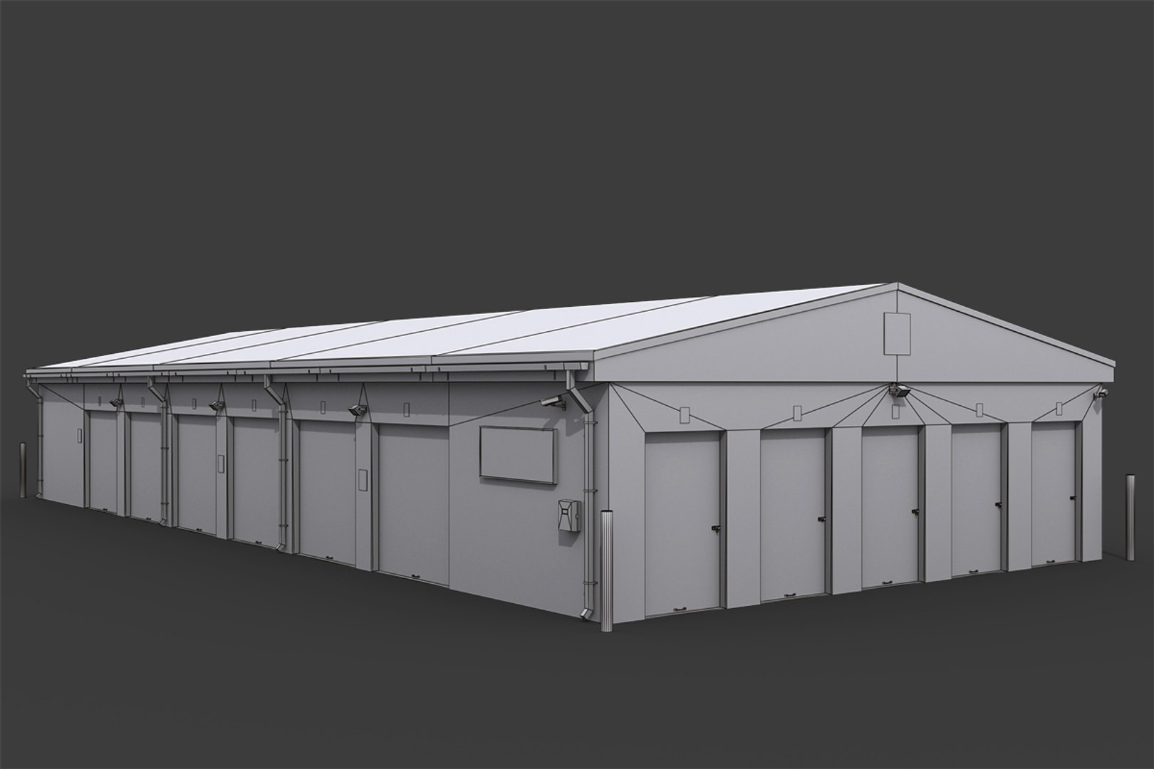 3D Selfstorage Warehouse Building - TurboSquid 1166606