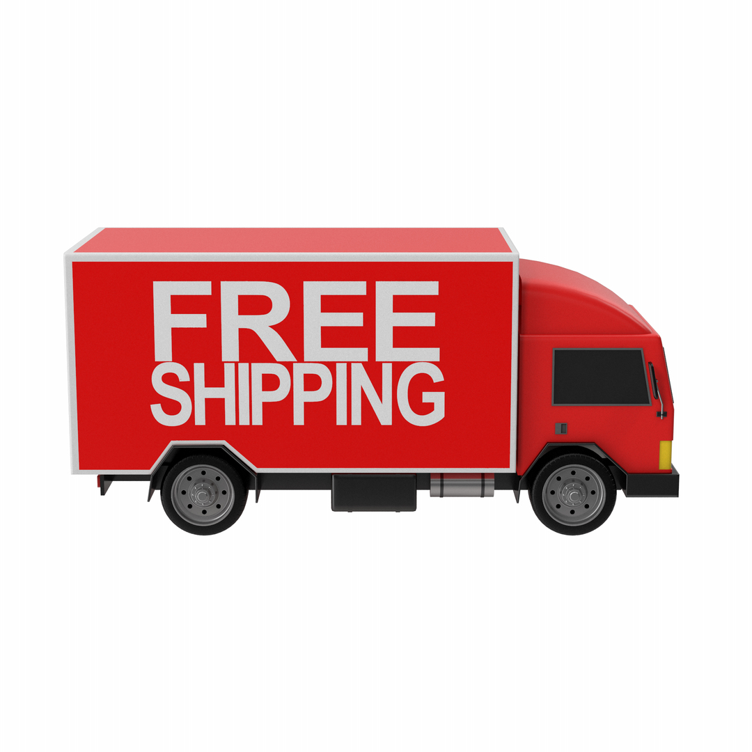 Free Shipping Truck 3D Model - TurboSquid 2326729