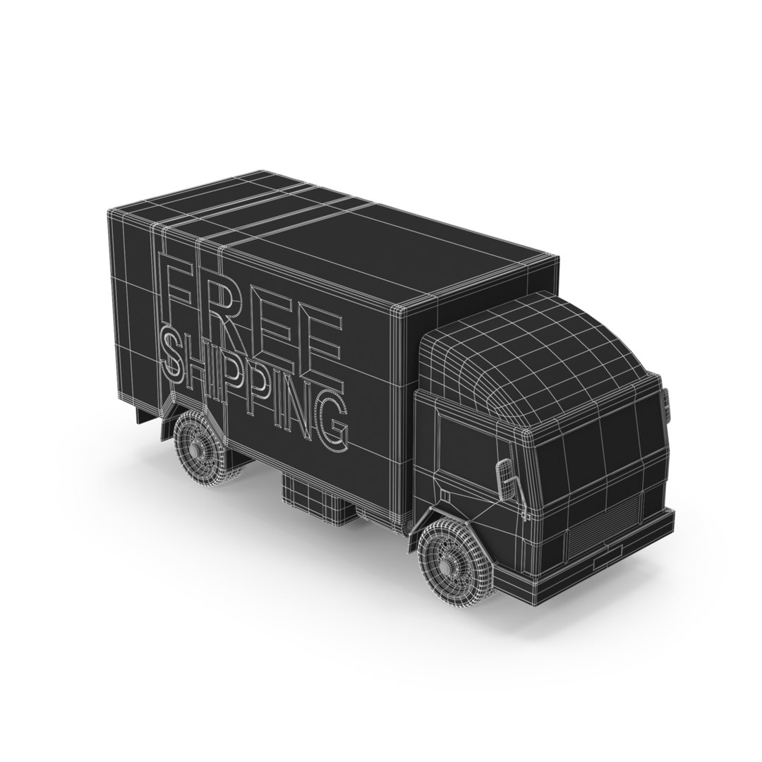 Free Shipping Truck 3D Model - TurboSquid 2326729
