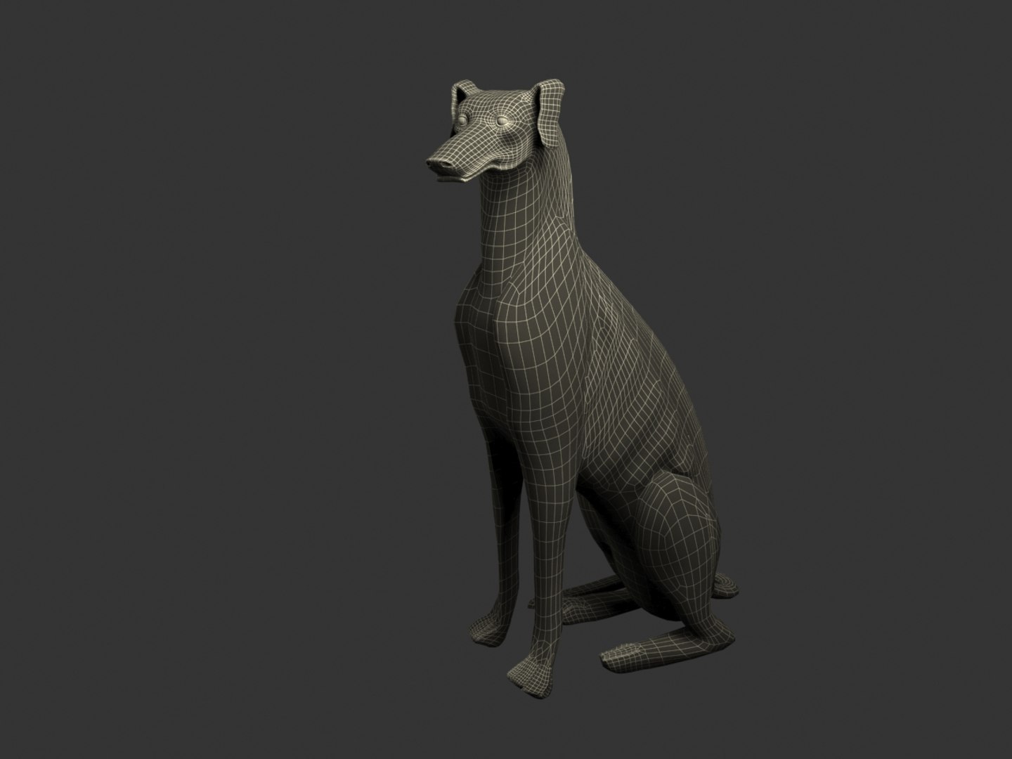 Dog Sculpture Sculpt Model - TurboSquid 1599933