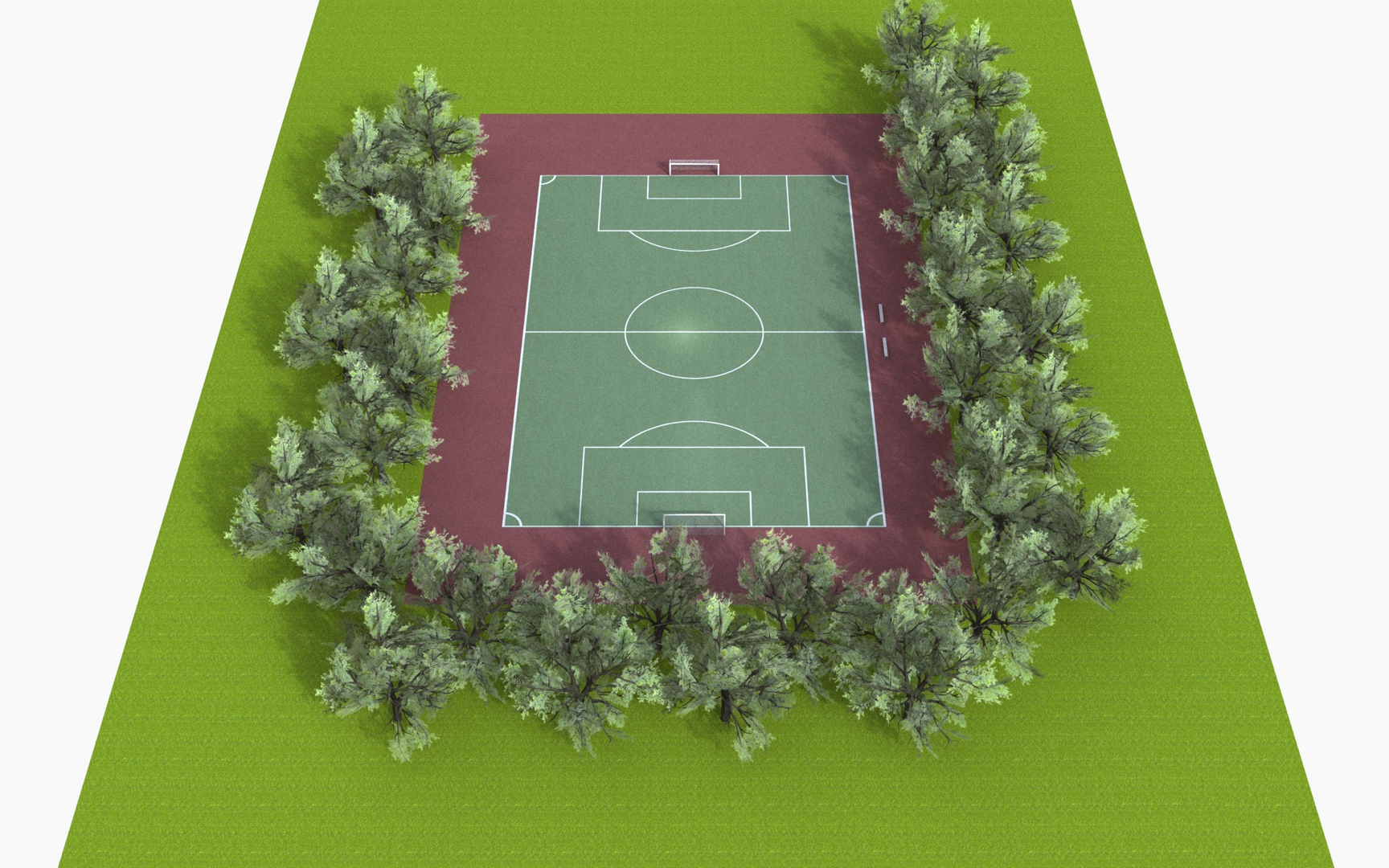 Campo de futebol Modelo 3D - TurboSquid 1771222