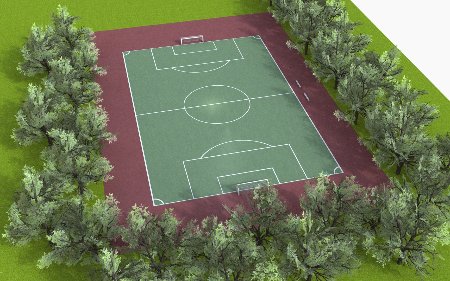 足球场3D模型 - TurboSquid 1771222