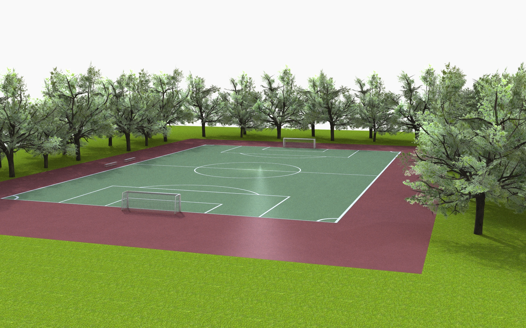 足球场3D模型 - TurboSquid 1771222