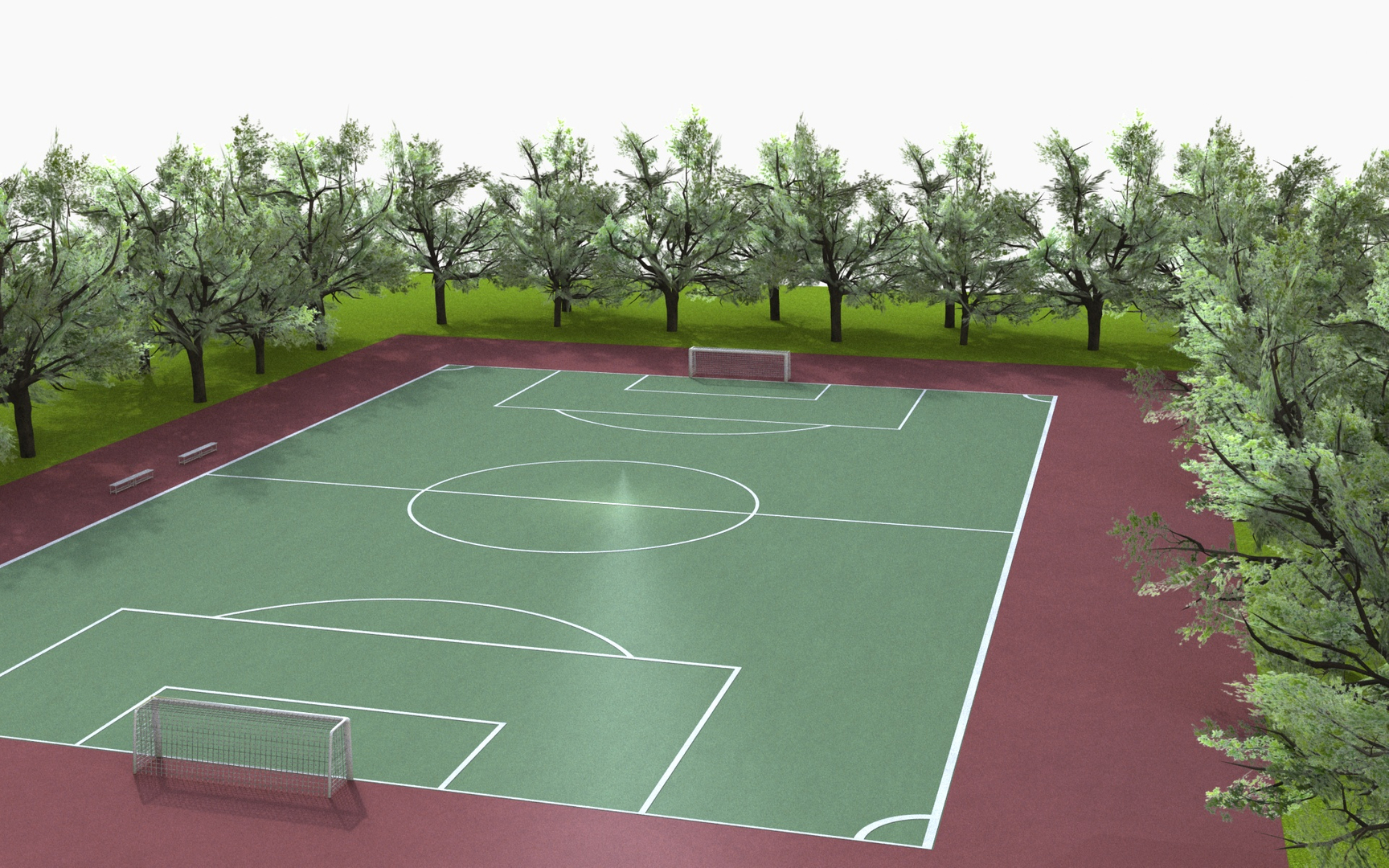 足球场3D模型 - TurboSquid 1771222