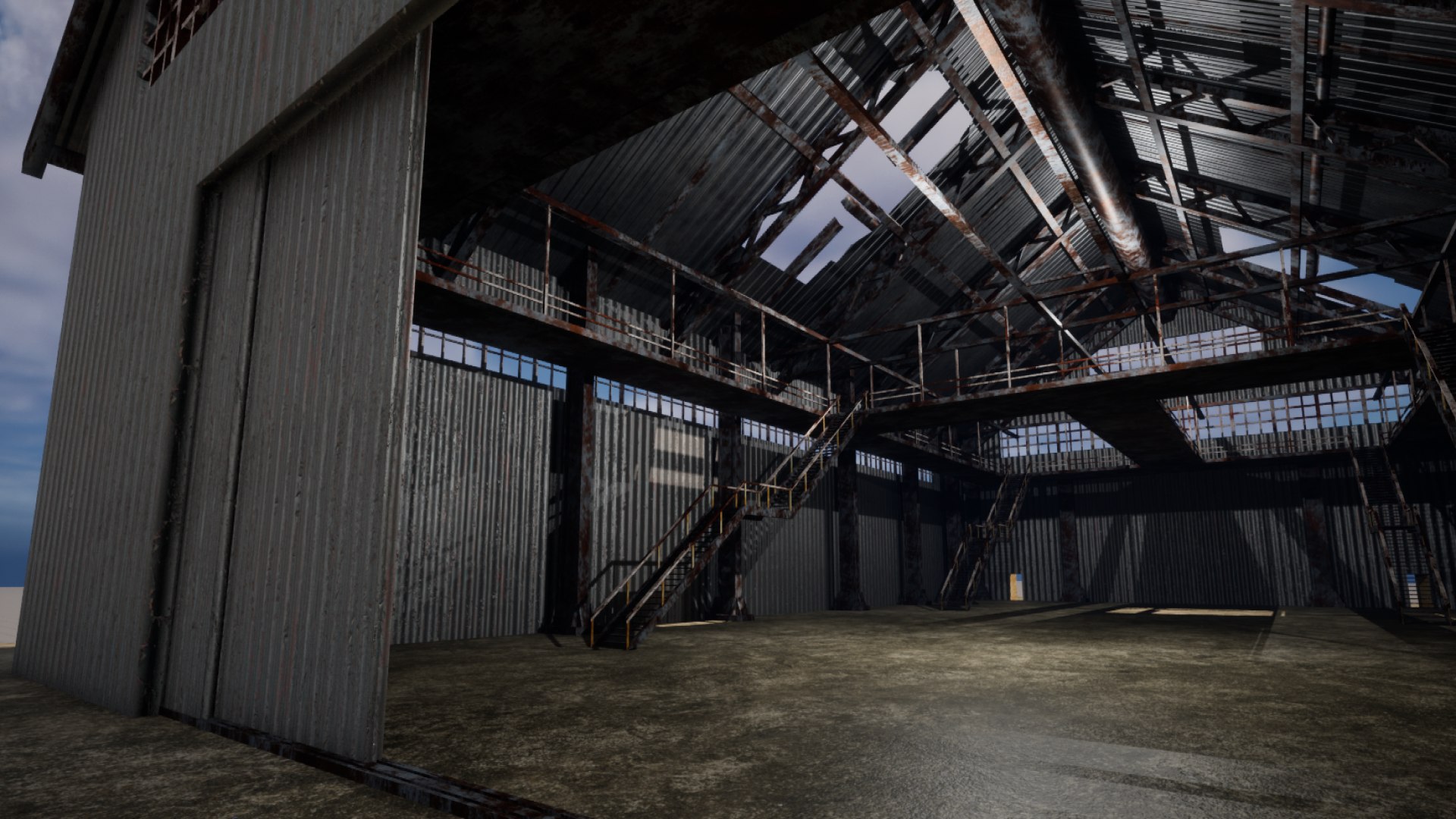 Old Hangar WWII 3D Model - TurboSquid 2268013