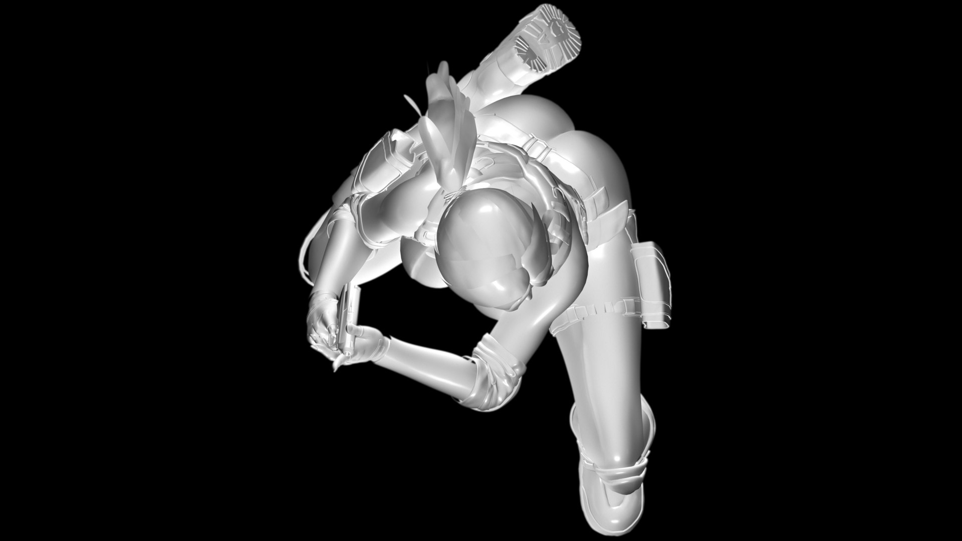 3D Female Spy - Tactical Agent Statue Model - TurboSquid 2070972