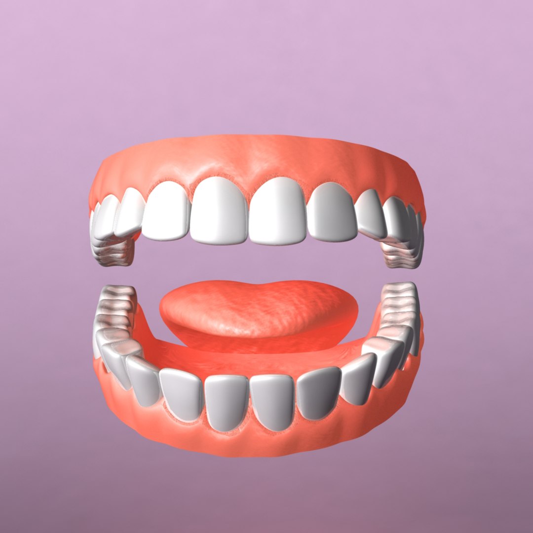 3ds max set teeth