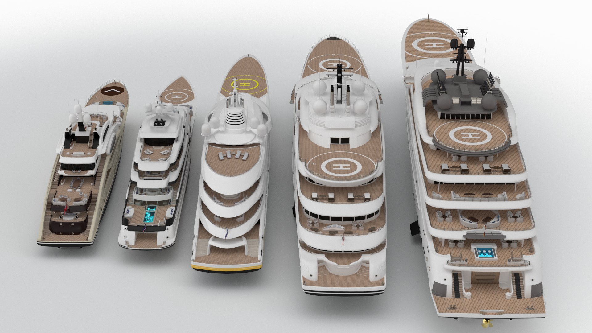 3D Collection Yacht Bay Three Model - TurboSquid 2252512