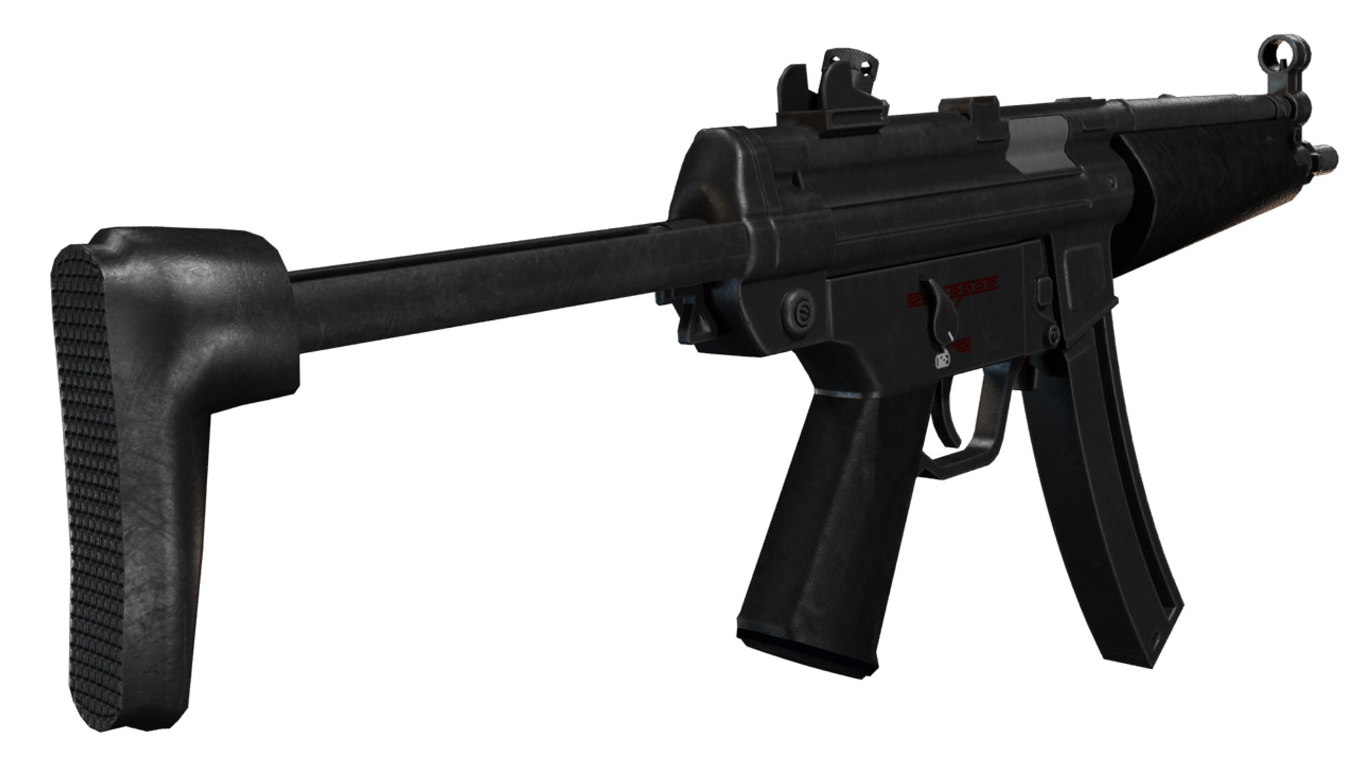 3d Mp5 Real Heckler Model