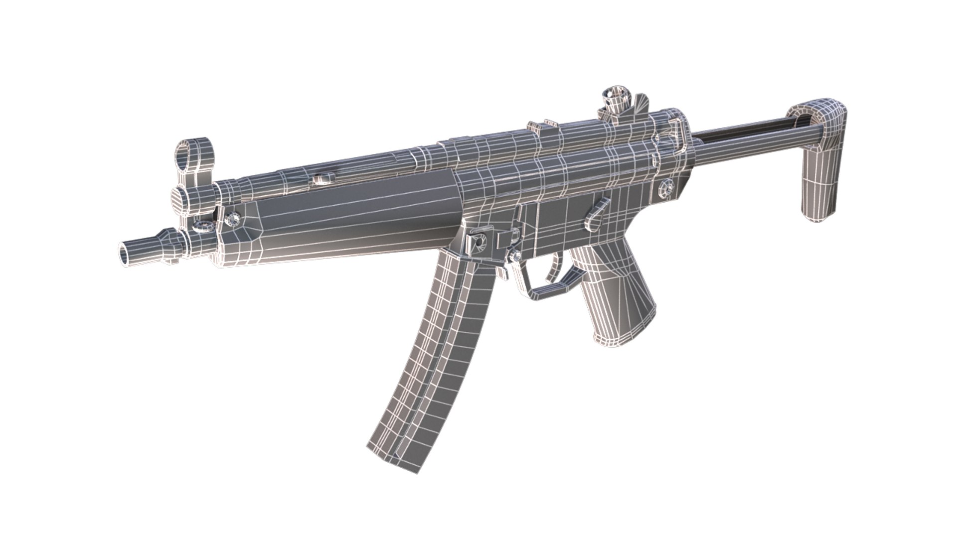 3d Mp5 Real Heckler Model